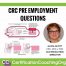 CRC Pre Employment Questions | CRC Coding Tips