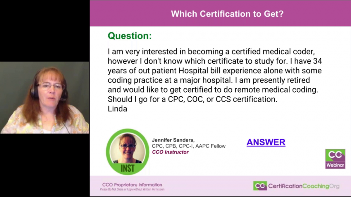 CCO FAQ: Which Medical Coding Certification to Get?